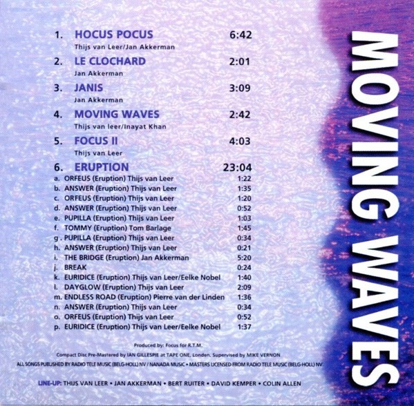 FOCUS – MOVING WAVES – America Dvd