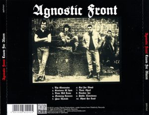 AGNOSTIC FRONT – CAUSE FOR ALARM – America Dvd