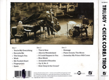 CHICK COREA TRIO – TRILOGY – America Dvd