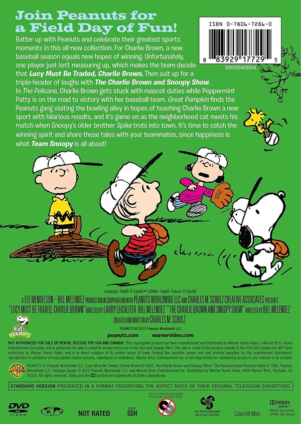 HAPPINESS IS PEANUTS – TEAM SNOOPY – America Dvd