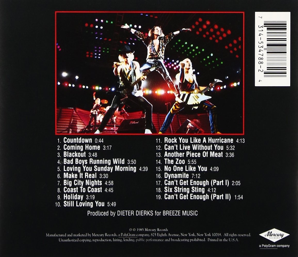 SCORPIONS – WORLD WIDE LIVE – America Dvd