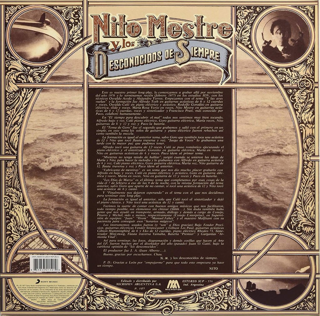 NITO MESTRE Y LOS DESCONOCIDOS DE SIEMPRE – NITO MESTRE Y LOS DESCONOCIDOS DE SIEMPRE – America Dvd