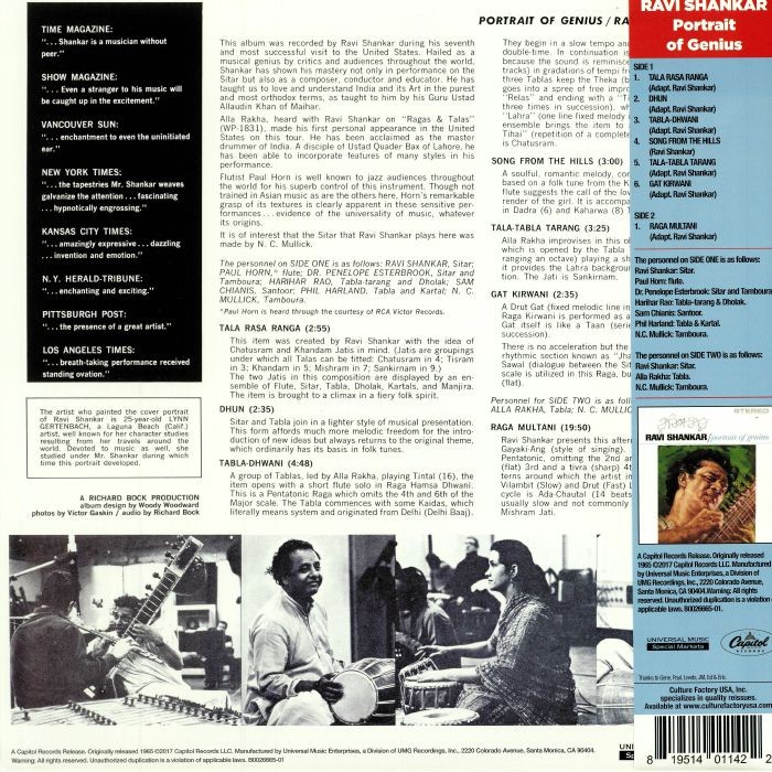 RAVI SHANKAR – PORTRAIT OF GENIUS – America Dvd