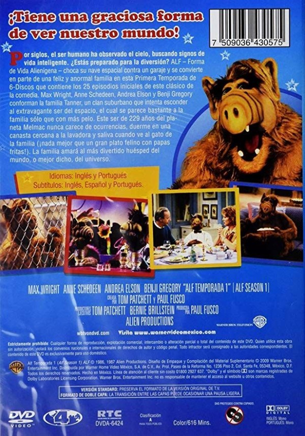 ALF – TEMPORADA 1 – America Dvd