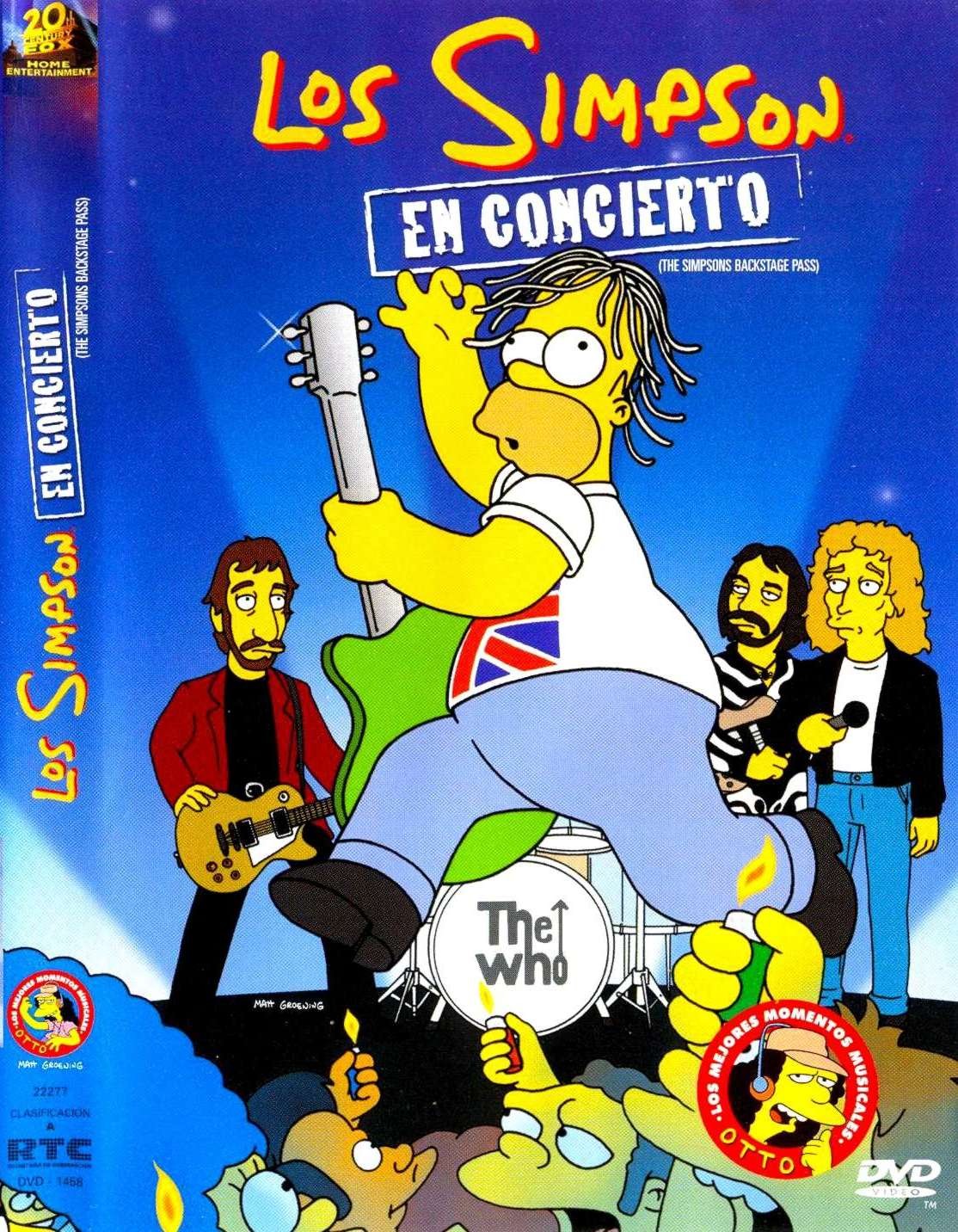 LOS SIMPSONS EN CONCIERTO – BACKSTAGE PASS – America Dvd