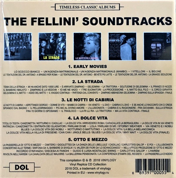 THE FELLINIS SOUNDTRACK – TIMELES CLASSIC ALBUMS – America Dvd