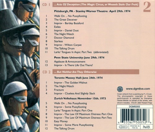 KING CRIMSON – THE GREAT DECEIVER – LIVE 1973-1974 – PART TWO – America Dvd