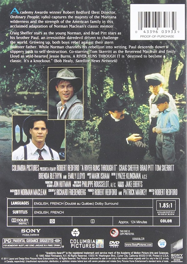 A RIVER RUNS THROUGH IT – America Dvd
