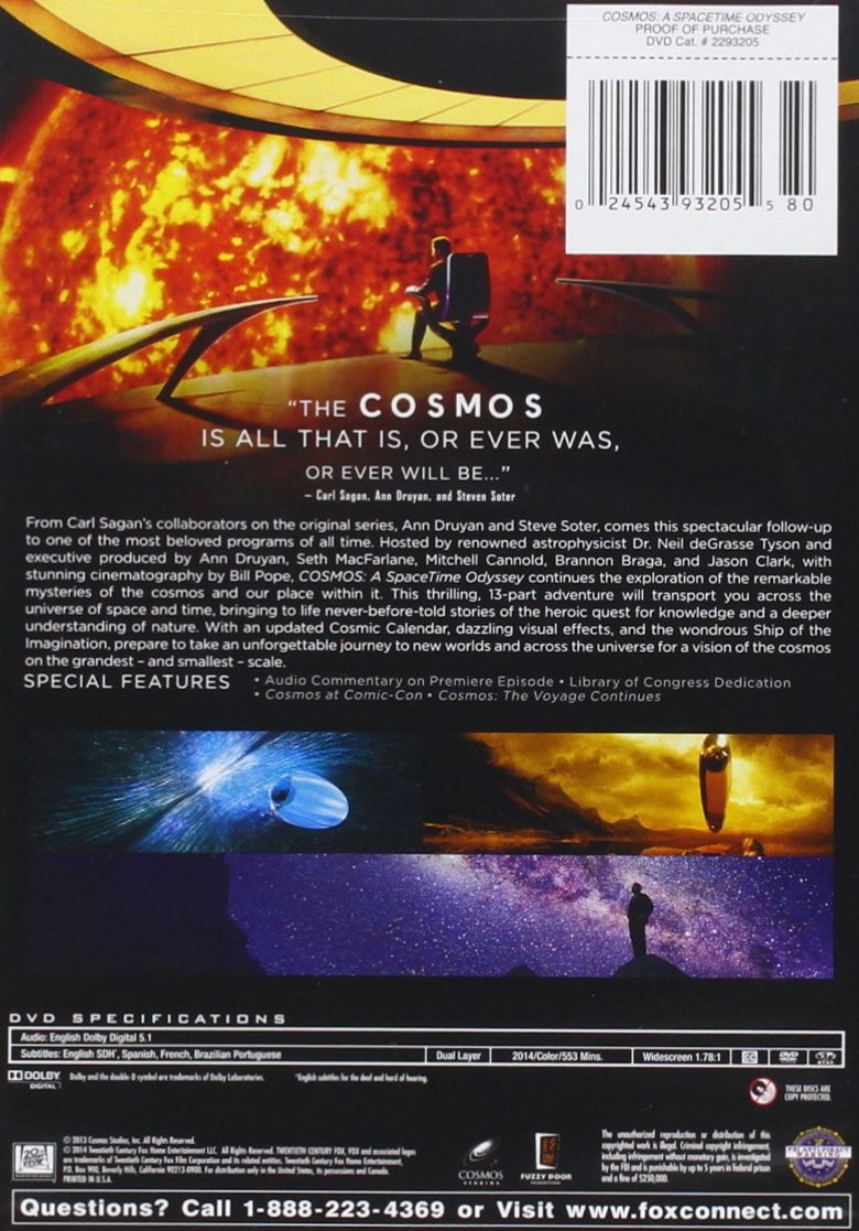 COSMOS – A SPACETIME ODYSSEY – America Dvd