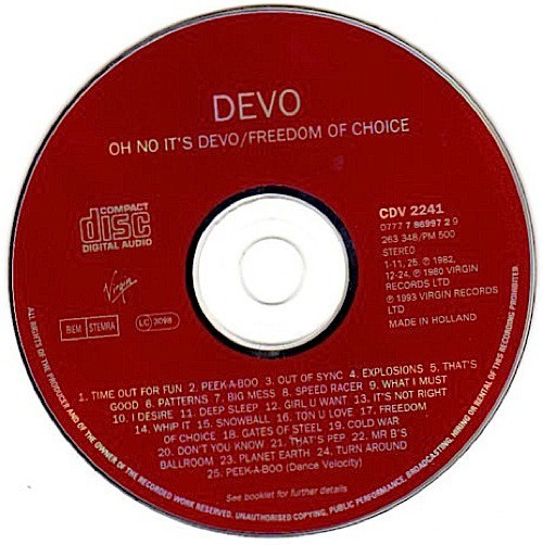 DEVO – OH NO ITS DEVO / FREEDOM OF CHOICE – America Dvd