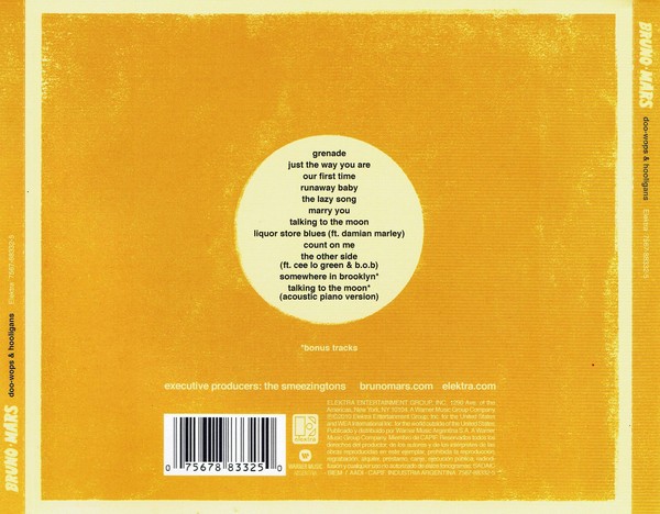 BRUNO MARS – DOO WOPS AND HOOLIGANS – America Dvd