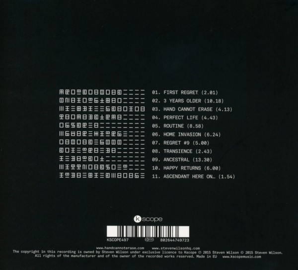 STEVEN WILSON – HAND CANNOT ERASE – America Dvd