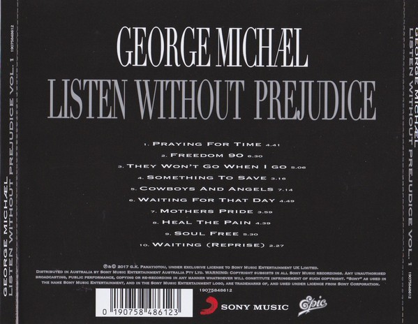 GEORGE MICHAEL – LISTEN WITHOUT PREJUDICE – America Dvd