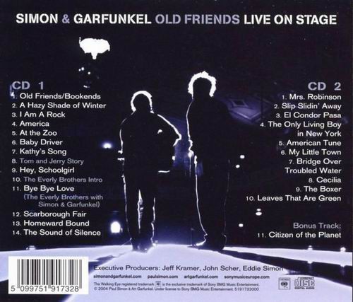 SIMON & GARFUNKEL – OLD FRIENDS – LIVE ON STAGE – America Dvd