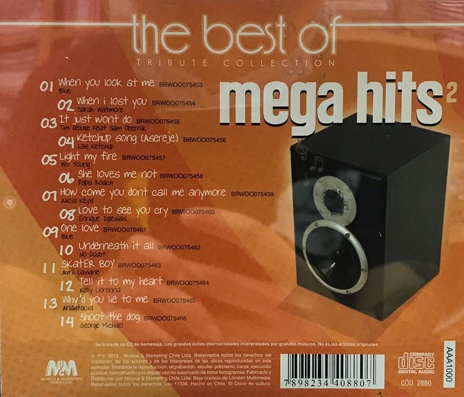 THE BEST OF TRIBUTE COLLECTION – MEGA HITS 2 – America Dvd