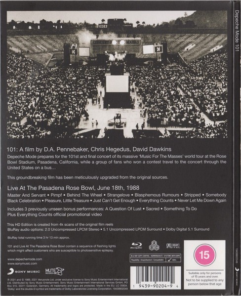 DEPECHE MODE – 101 – America Dvd