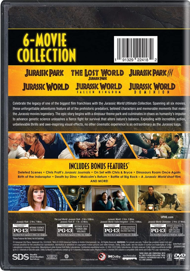 JURASSIC WORLD – ULTIMATE COLLECTION – America Dvd