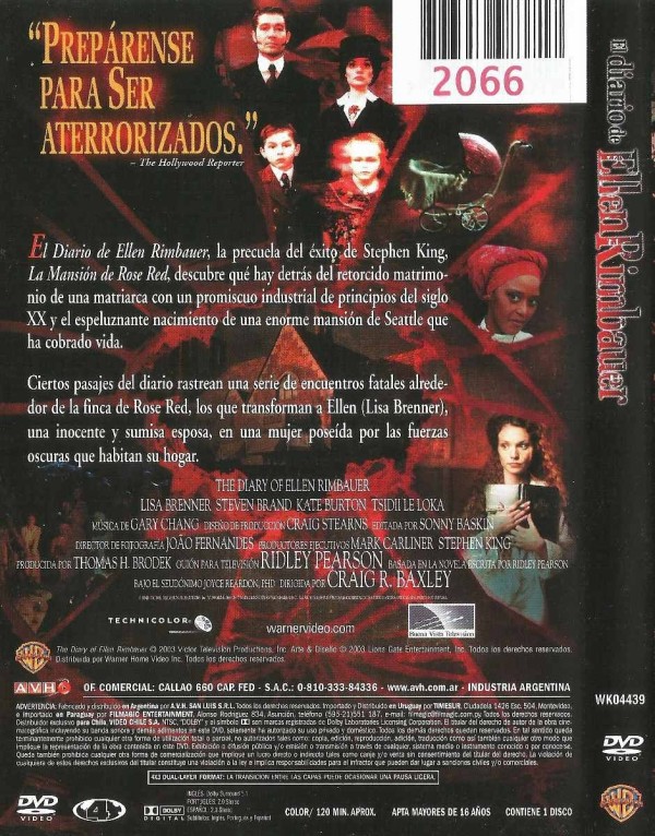 EL DIARIO DE ELLEN RIMBAUER – America Dvd